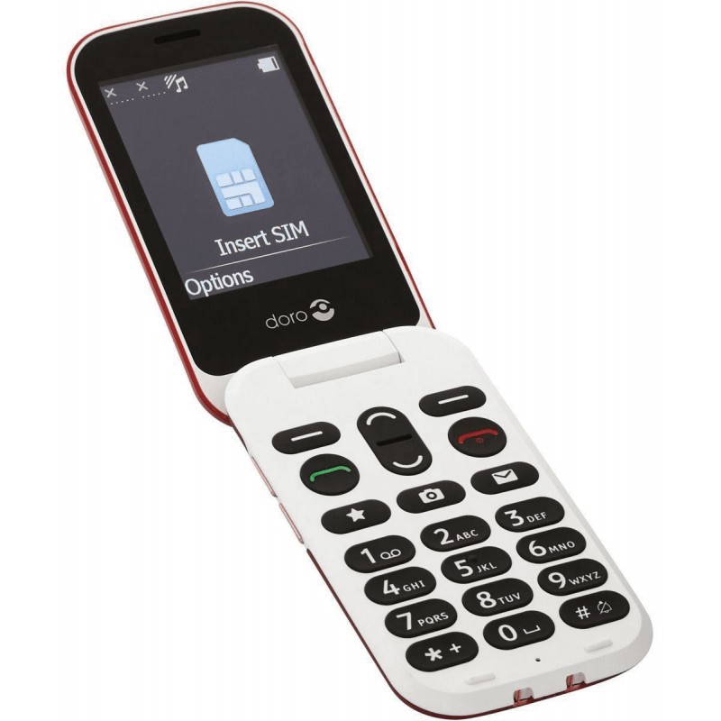 Mobile DORO 6060 - Rouge / Blanc