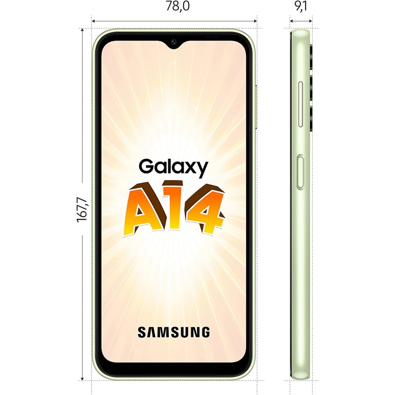 SAMSUNG A14 A145 4G - 64 GO - VERT - Europe
